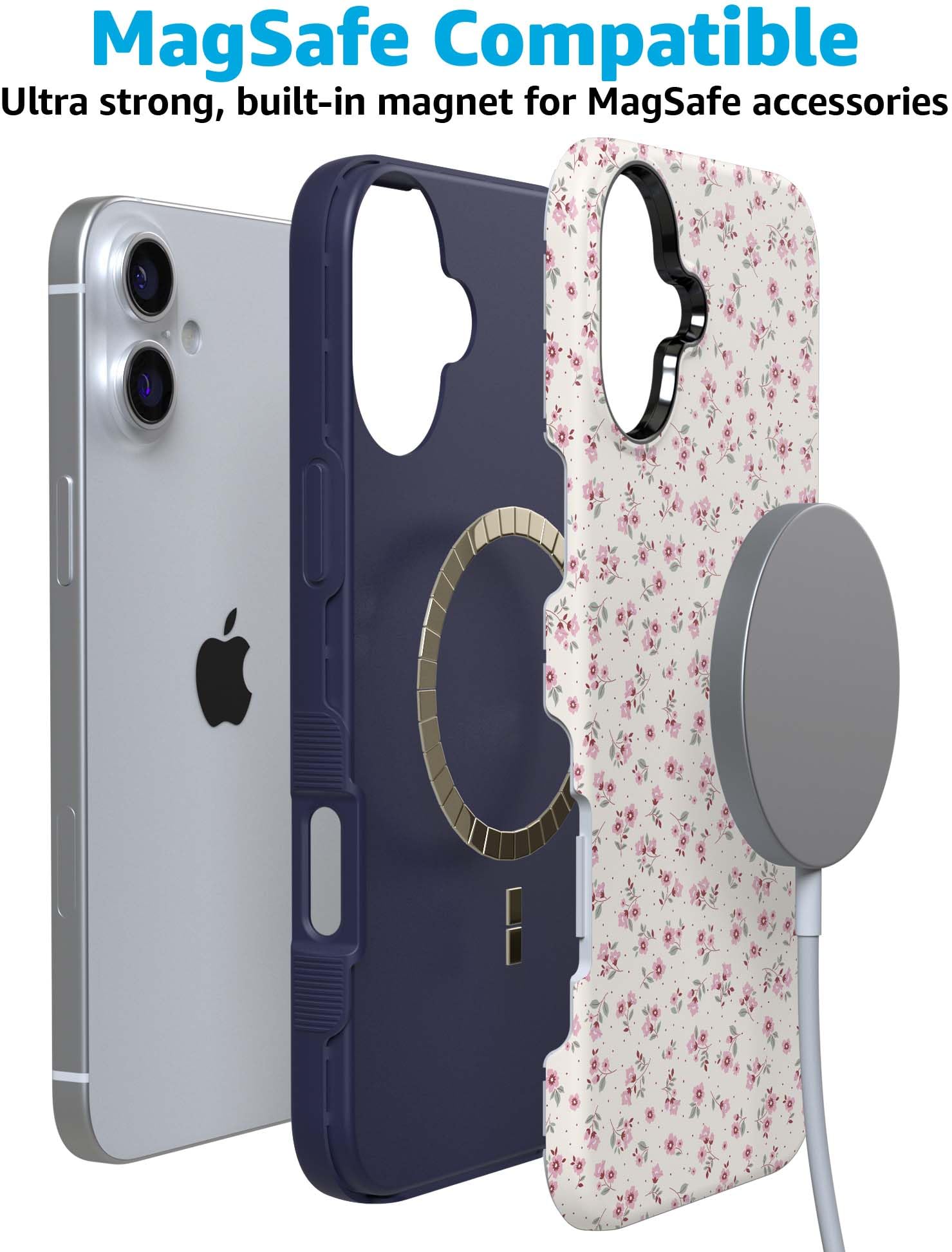 Mua Casely iPhone 16 Case | Cottage Charm | Cottagecore Case Floral | Bold Protective Design ...