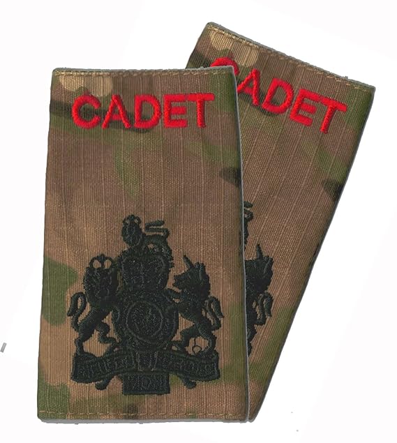 Contact Left Embroidery PAIR ACF/CCF Rank Slides CADET Red on MTP WO1 ...