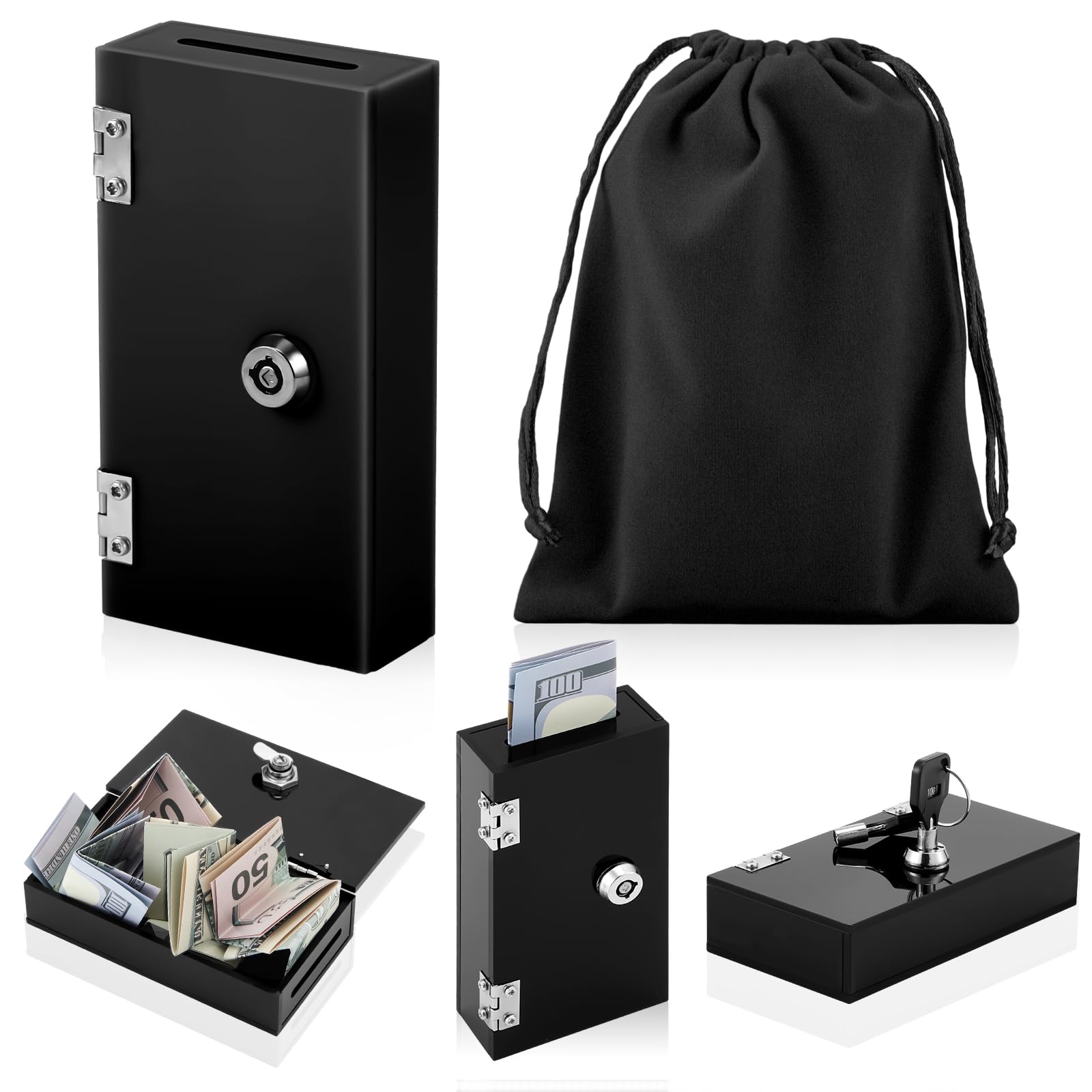 CroBlissful Acrylic Box for Gambler, Winners Bank Portable Safe Casino ...