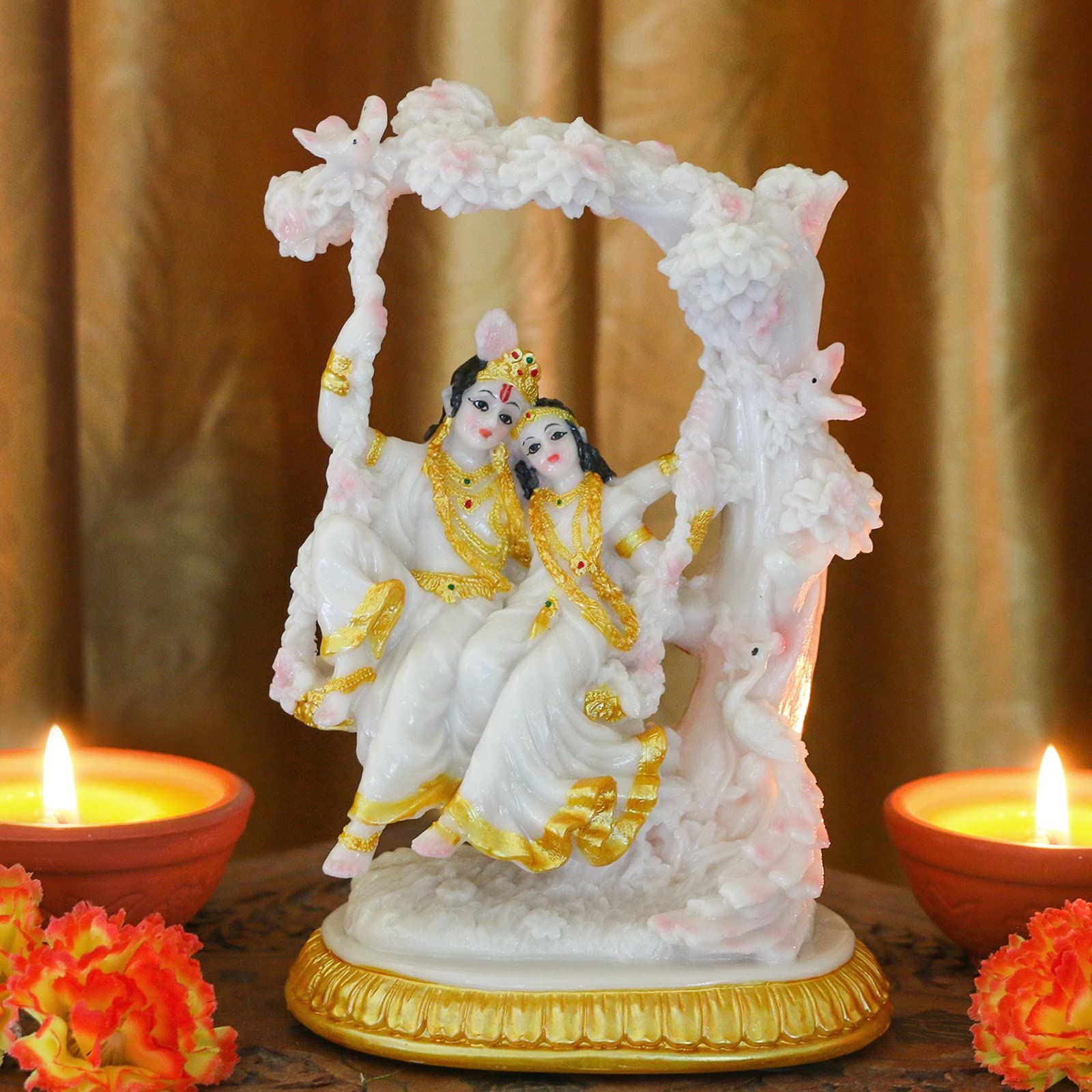 Mua alikiki Indian God Radha Krishna Statue- 6.7”H India Idol Radha ...