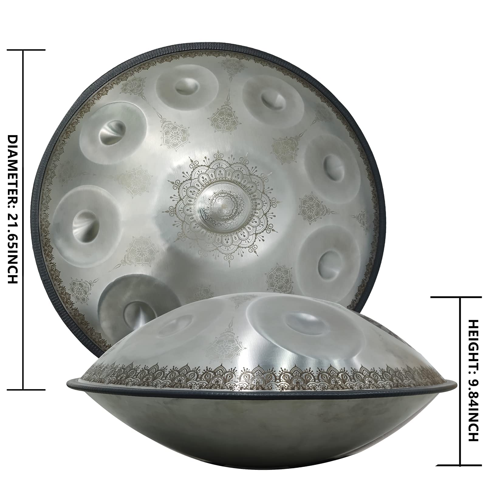 Mua REEKIO HANDPAN, Handpan Drum Instrument in D Minor 9 Notes 22 ...