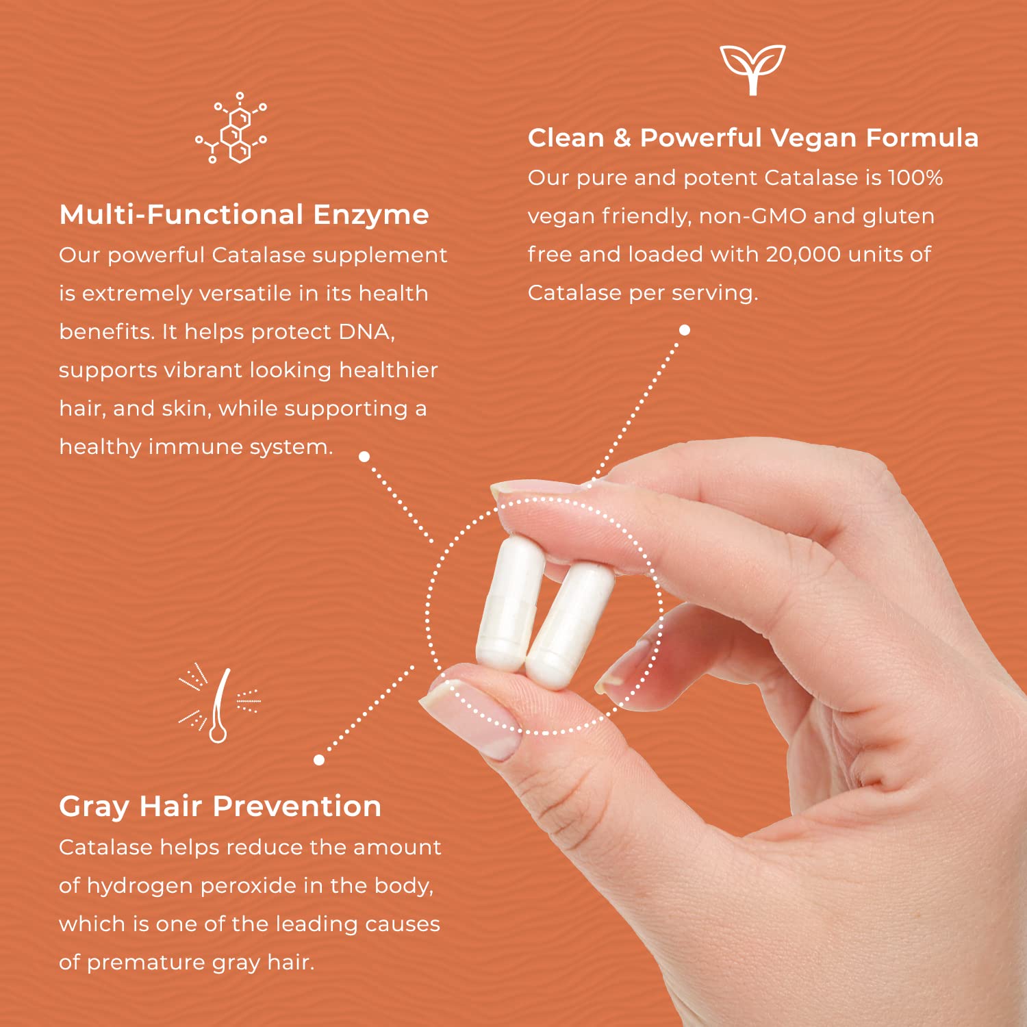 Mua heyhair Catalase Supplement - 20,000 IU Per Serving, 500mg - Ultra ...