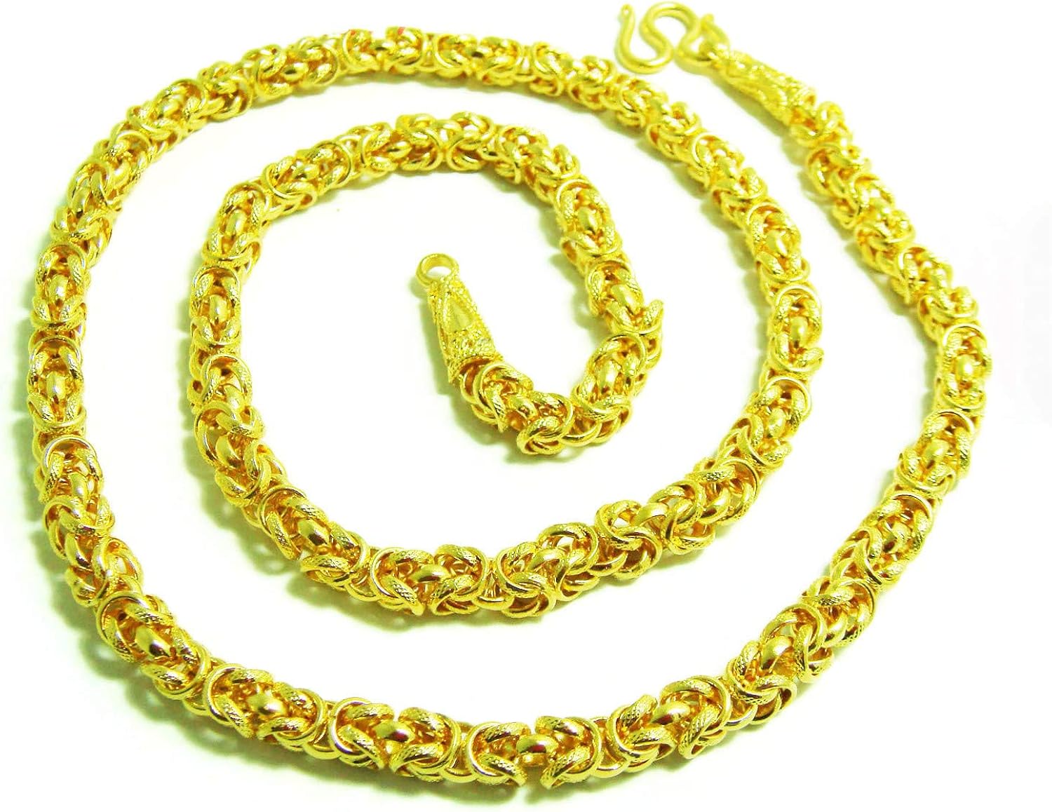 Deluxe Chain 22K 23K 24K Thai BAHT Gold Plated Necklace 26 Inch 48 ...