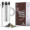 Amazon.com: Cold Brew Coffee Maker - Large Glass Infusion Pitcher 1.6 ...