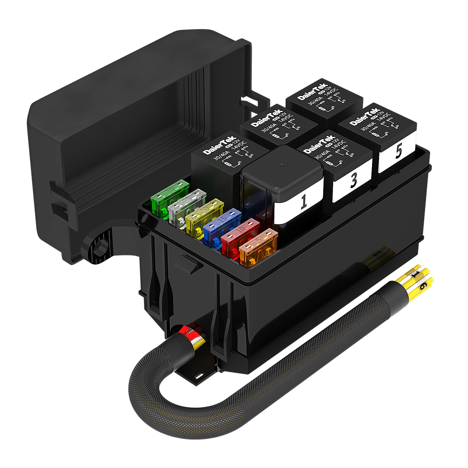 Mua Joinfworld Relay Box 12V Automotive Fuse Relay Box Pre-Wired ...