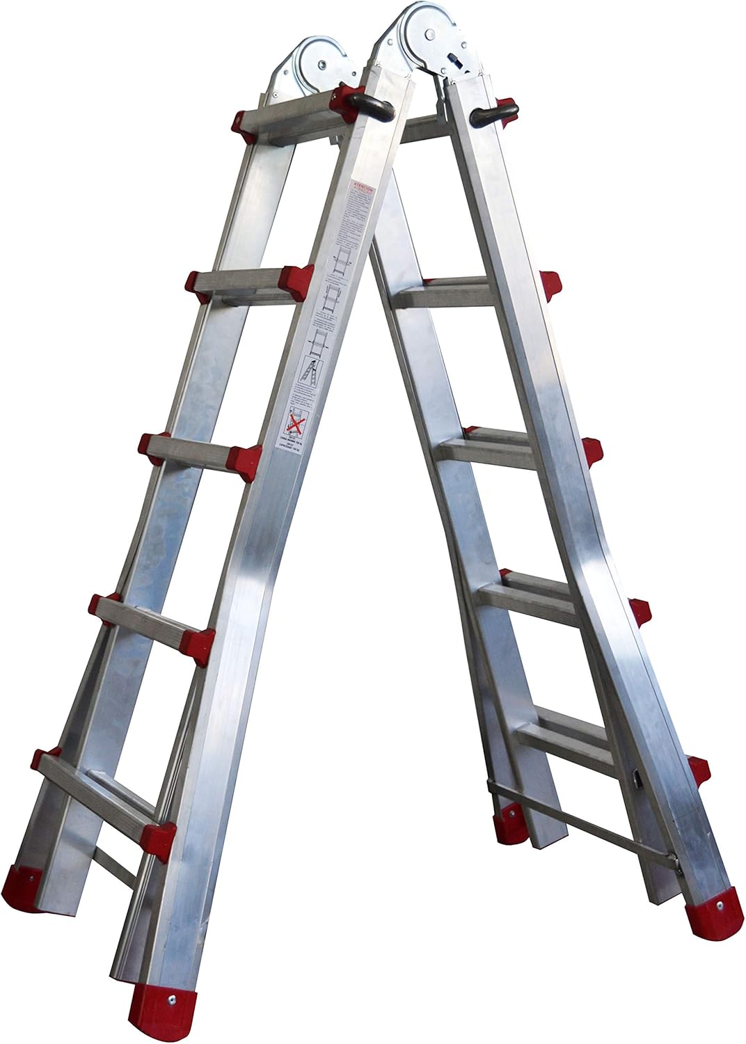 Homelux 825035 Escalera Telescópica Multiusos, 2 x 10 Peldaños: Amazon ...