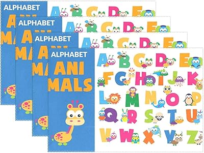 Amazon.com: Painless Learning Alphabet with Animals Placemat: Home ...