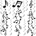 Amazon.com: Spakon 84 Pcs Music Notes Hanging Swirl Music Theme Party ...