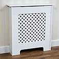 Home Discount Oxford Radiator Cover White Traditional Painted MDF ...