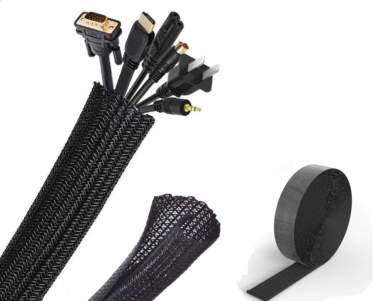 Cable Management, 3m/10ft PET Cable Management with Flame Retardancy ...