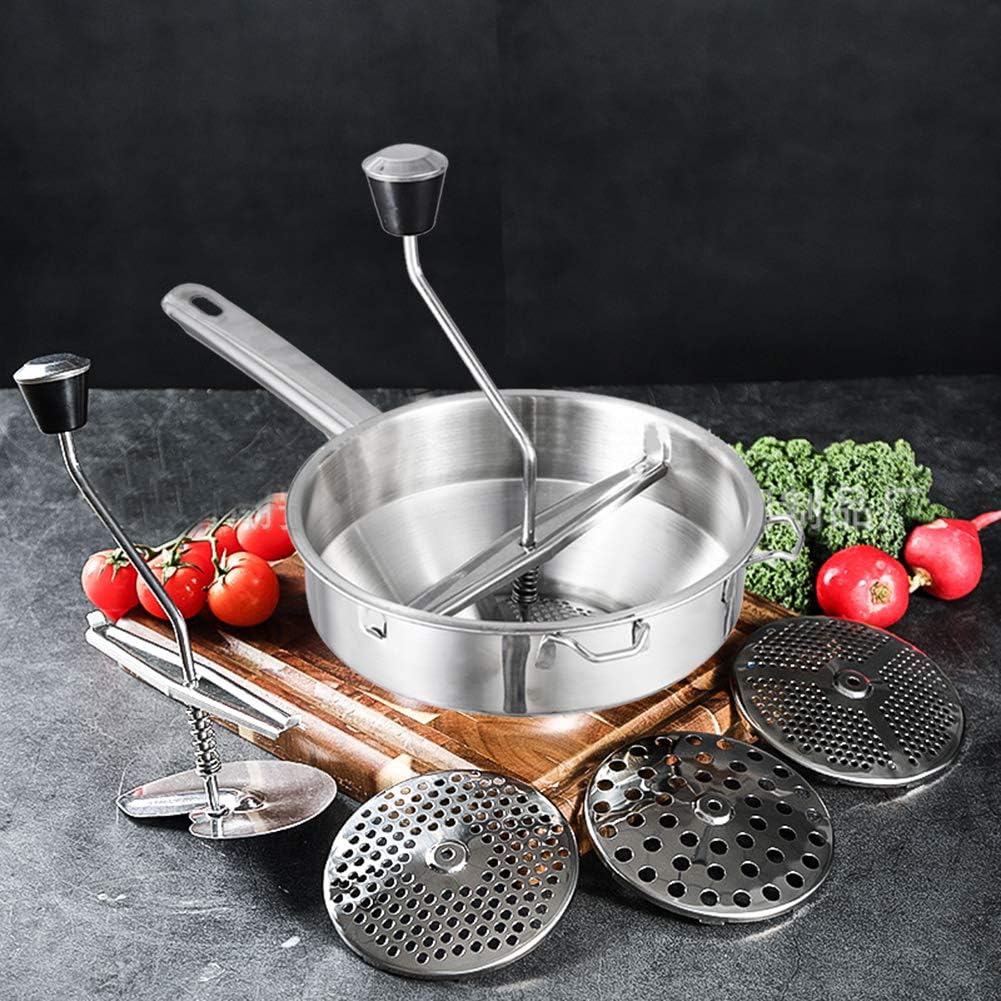 Utensili da cucina Fangteke Passaverdure in Acciaio Inox con 3 Dischi ...