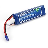 Amazon.com: E-flite 11.1V 2500mAh 3S 30C LiPo Battery EC3 EFLB25003S30 Airplane Batteries : Toys ...