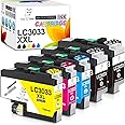 Amazon.com: MS DEER Compatible LC3033 BK/C/M/Y Ink Cartridges ...