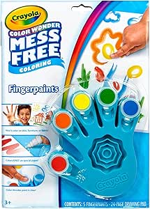 Amazon.com: Crayola, Color Wonder Mess-Free Fingerpaints and Paper, Art ...