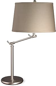 Amazon.com: Lighting Enterprises Adjustable-Arm Table Lamp, Satin ...