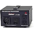 Amazon.com: LiteFuze LT-1500 1500 Watt Voltage Converter Transformer - Step Up/Down - 110V/220V ...