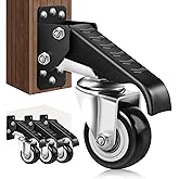 Workbench Caster kit 4 Heavy Duty Retractable Casters with Urethane ...