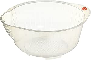 Amazon.com | Inomata Japanese Rice Washing Bowl with Strainer, 2.5 ...
