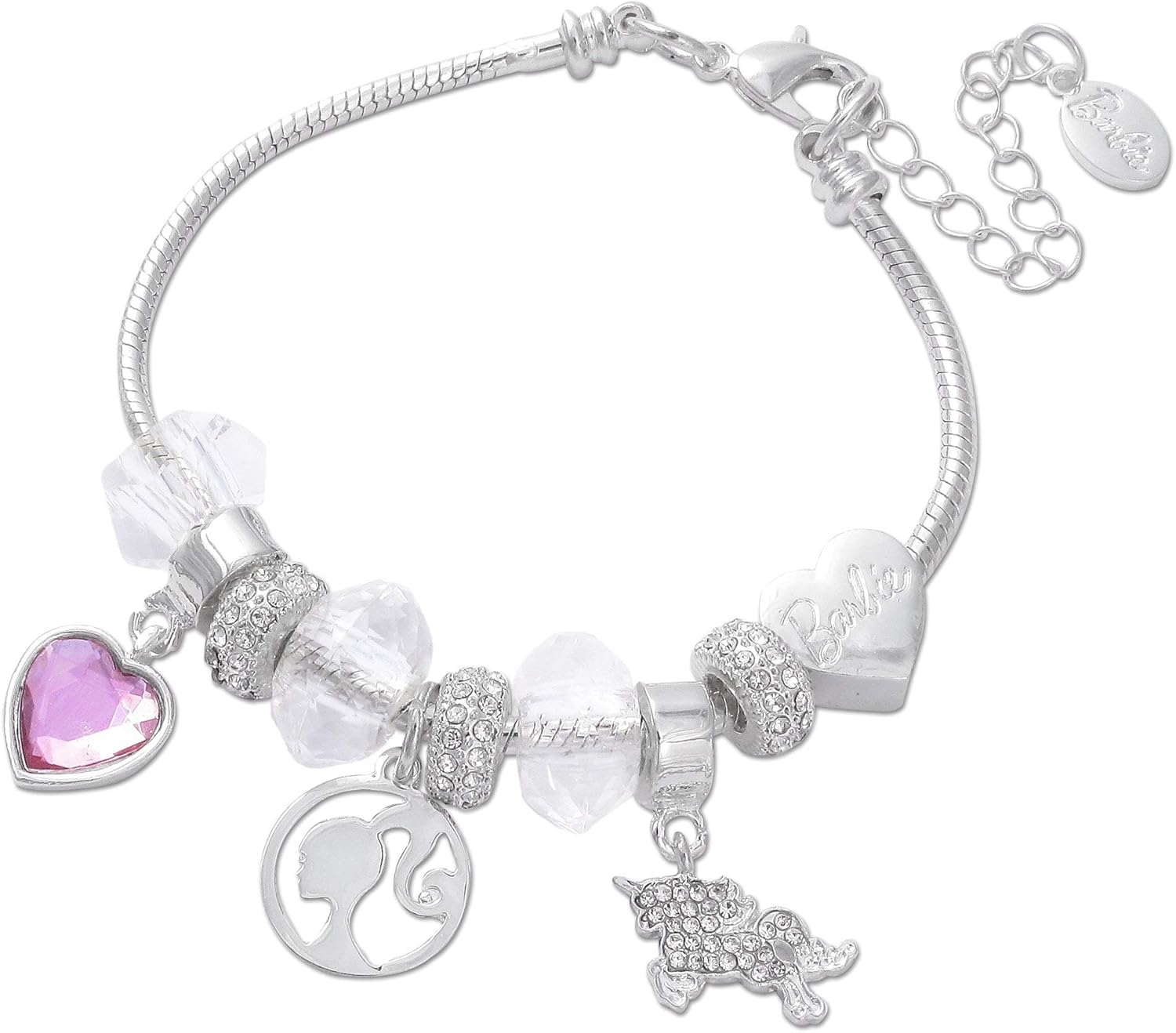 GIOIA Barbie Beaded Charm Bracelet: Amazon.co.uk: Jewellery