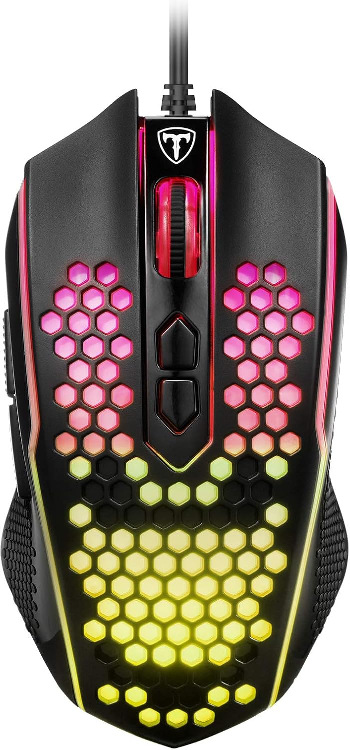 Gaming Mouse, PICTEK RGB Wired Gaming Mouse, 8 Programmable Buttons ...