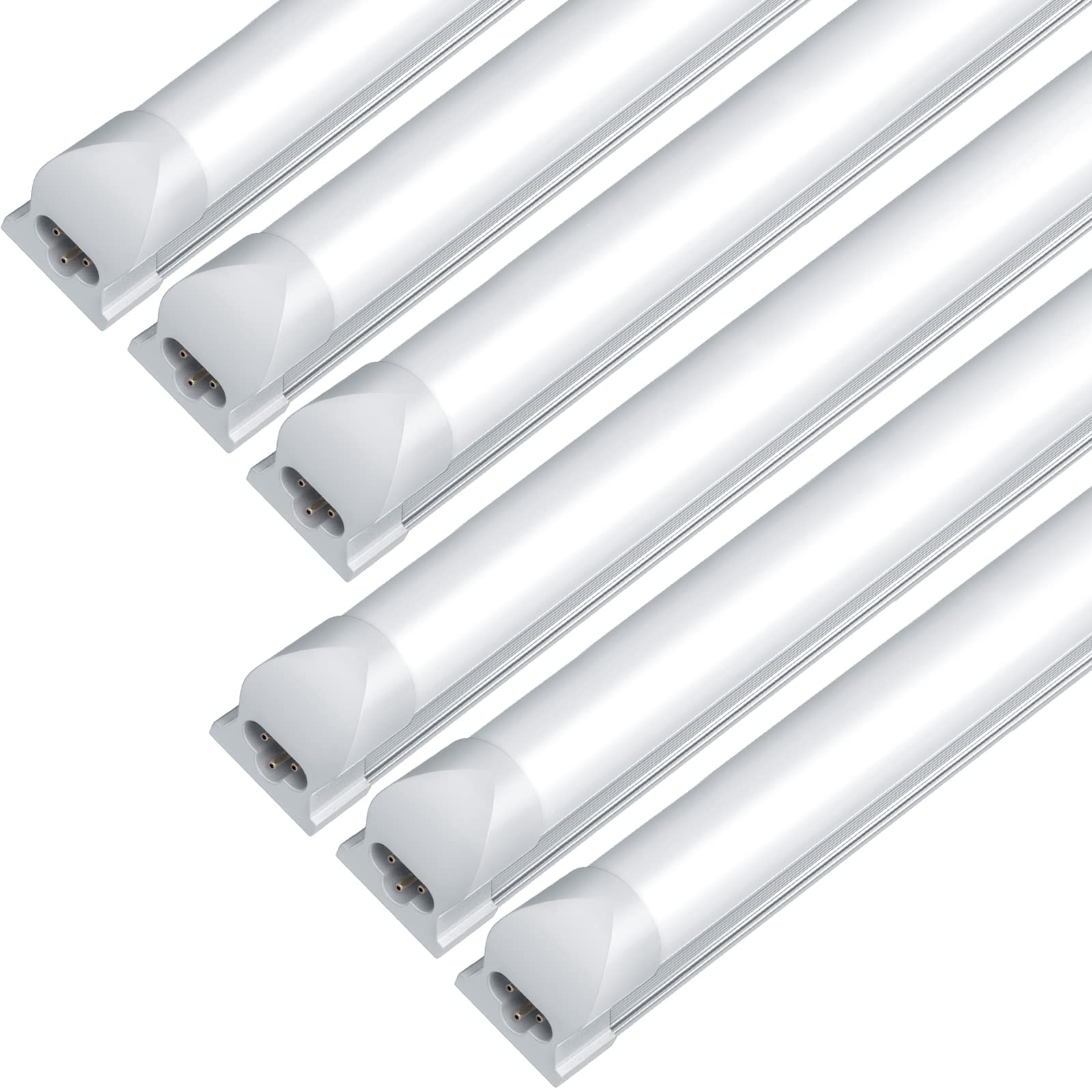 JESLED 8FT LED Shop Lights, 72W 6500K 9000LM Super Bright, 8 Foot ...