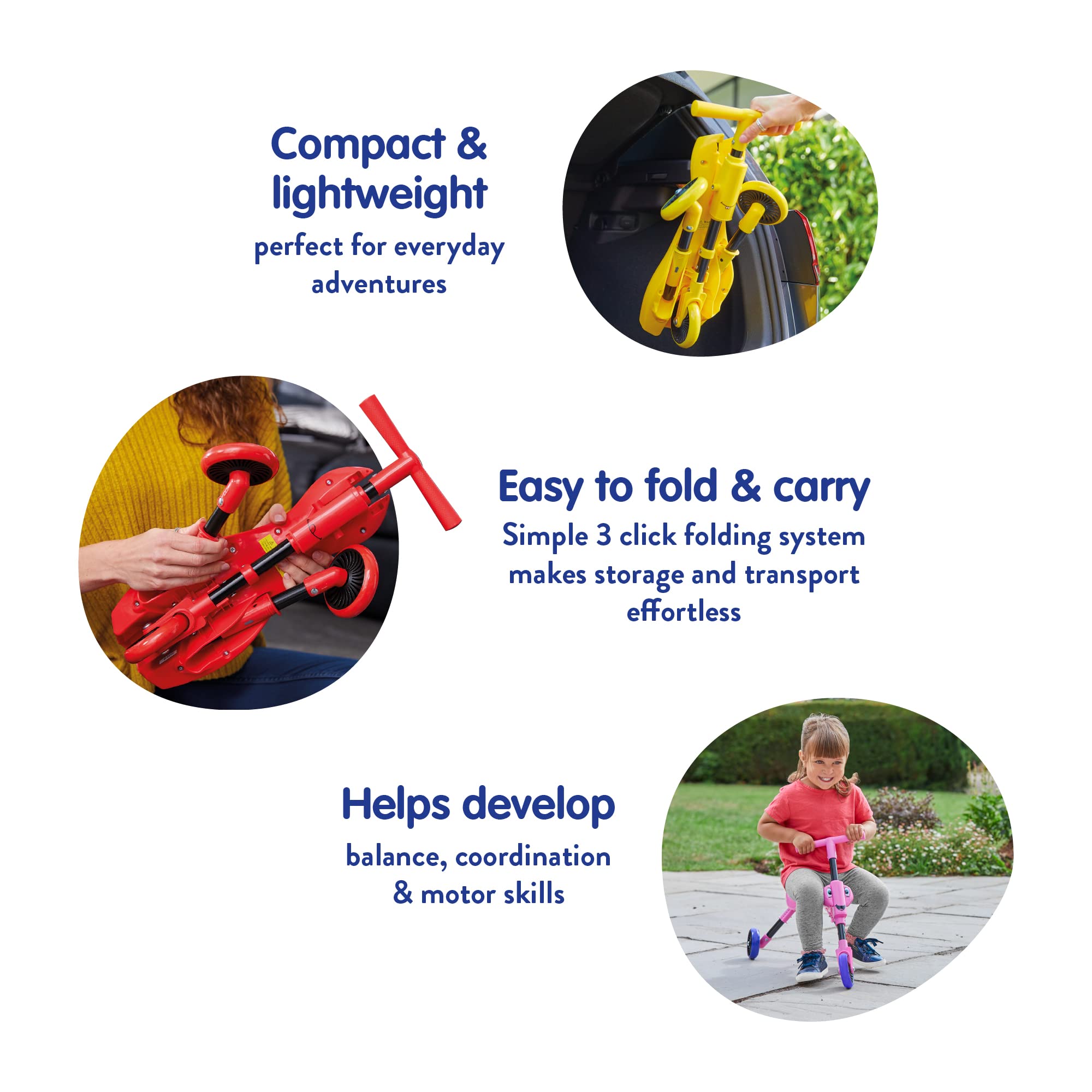 Mua Scuttlebug Ride On - Walking Tricycle with a Foldable Design - Red ...