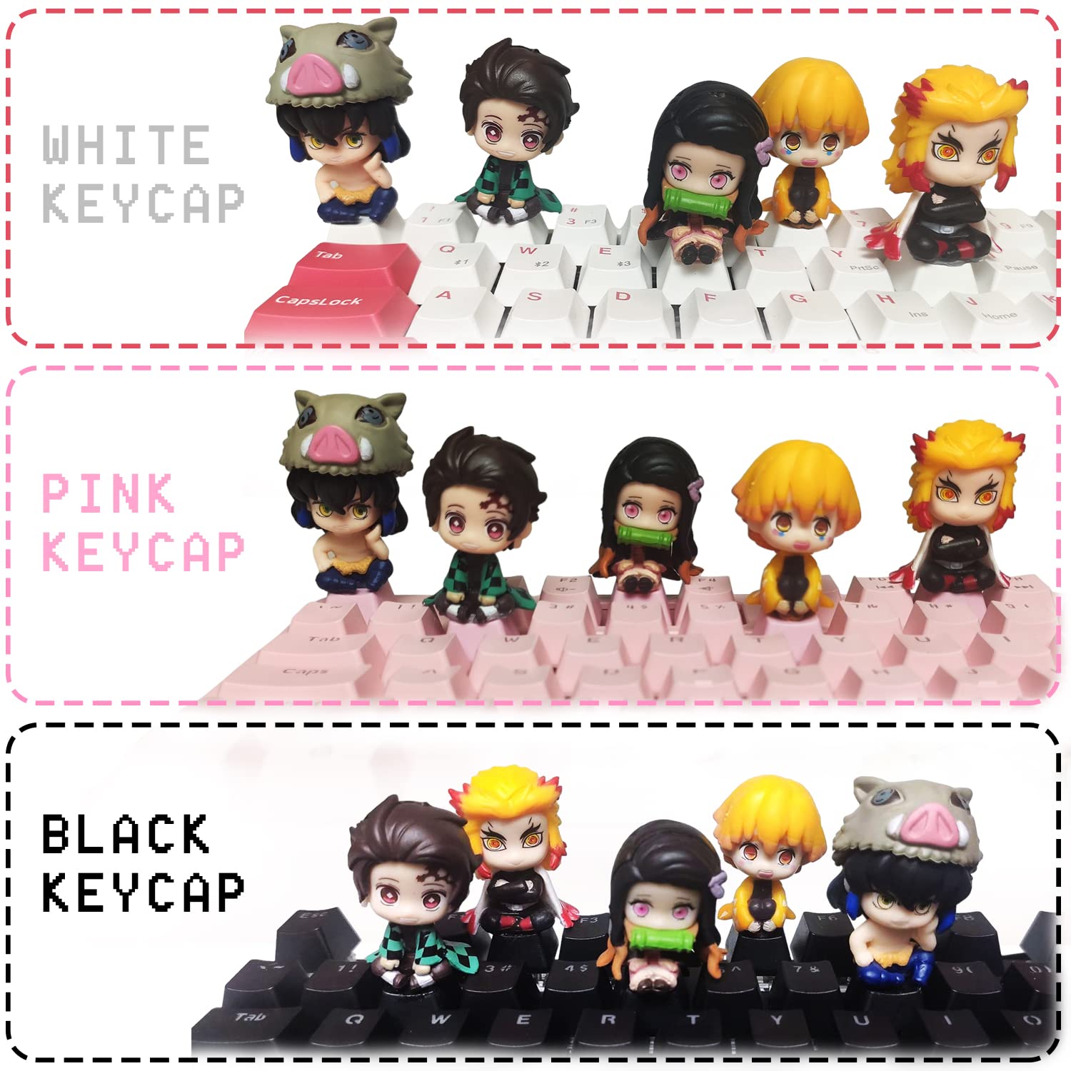 Mua Japanese Anime Keycaps Mechanical Keyboard Key Caps（NK/Pink） trên ...