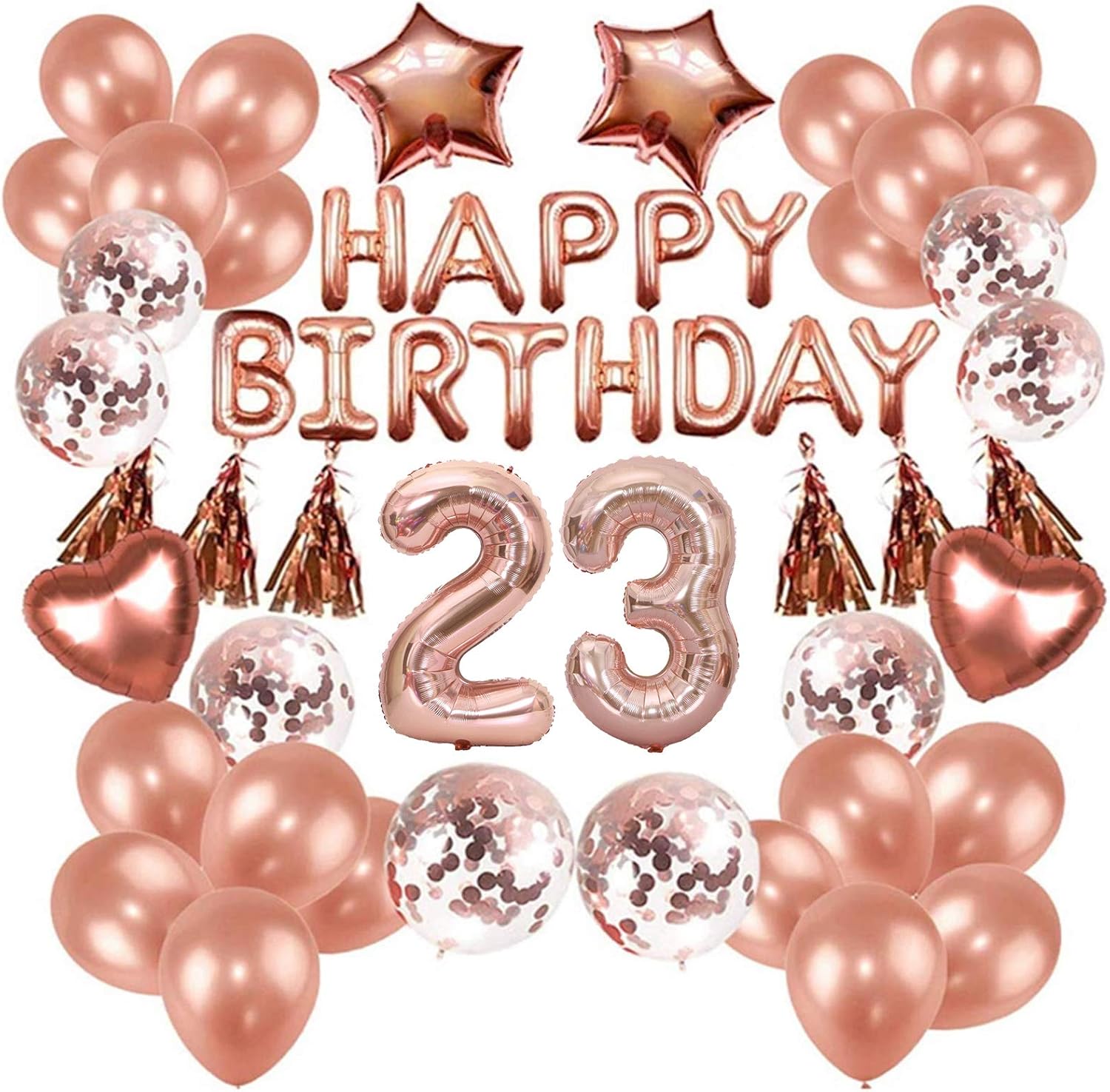 TAOHUIEU 23rd Happy Birthday Party Decorations Kit – Happy Birthday ...