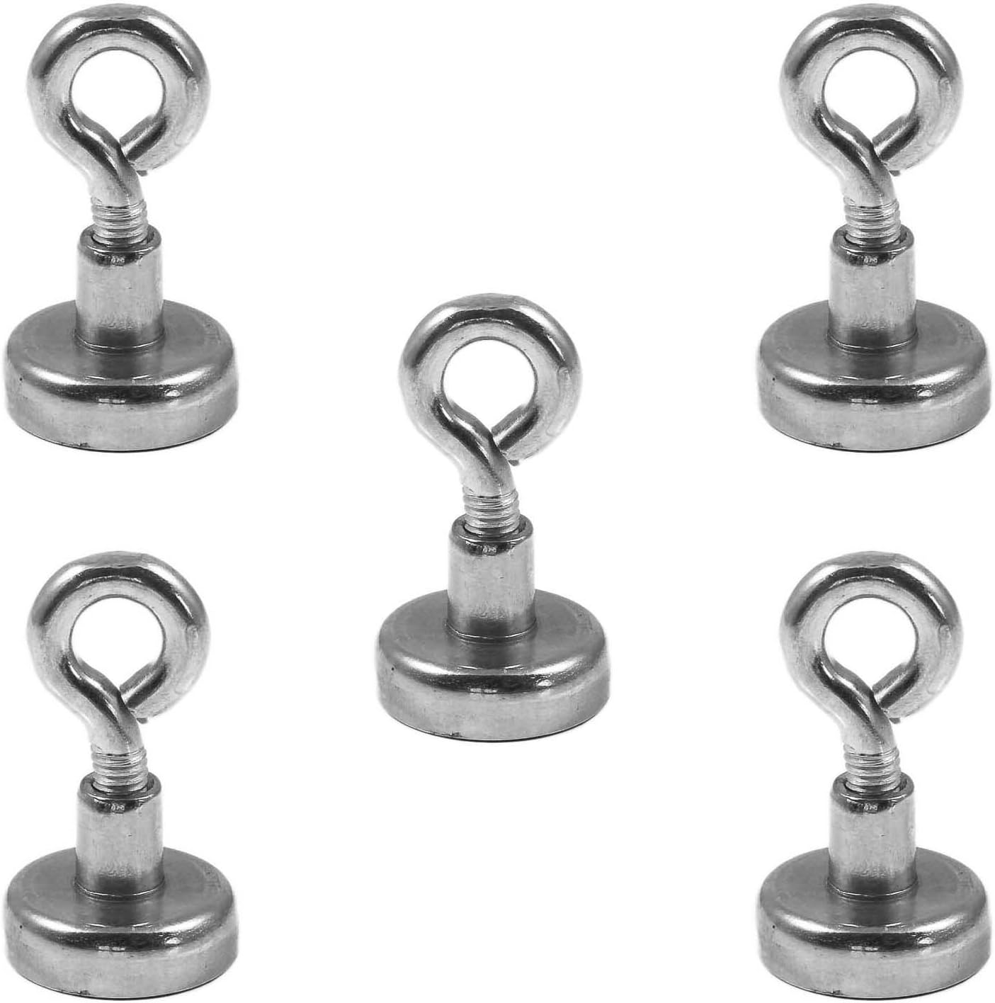 Magnetastico® | 5 pieces neodymium N35 eyelet magnets 16 mm Ø | Holding ...