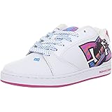 Amazon.com | DC Women's Flash Canvas Skate Shoe, Dark Shadow/White, 8 M ...