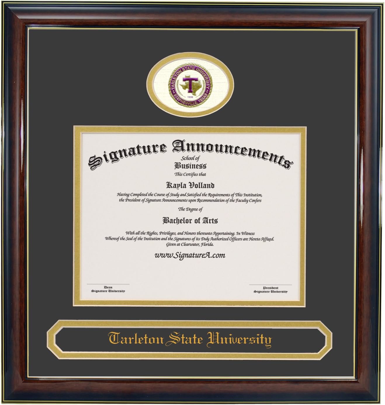 Amazon.com: Signature Announcements Tarleton State University (TSU ...