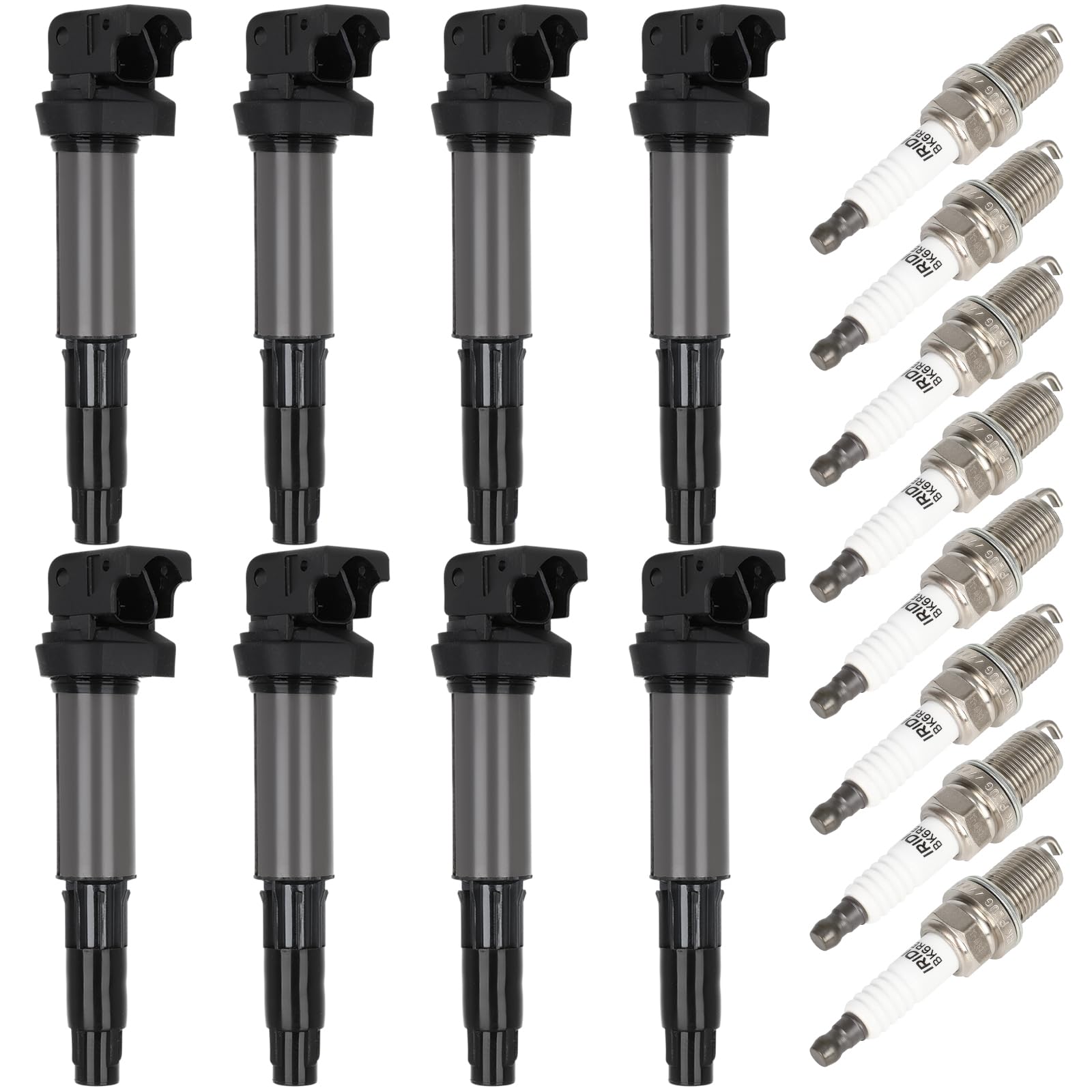 ECCPP 8 ignition coils with 8 iridium Spark Plugs,UF522,coils packs,for ...