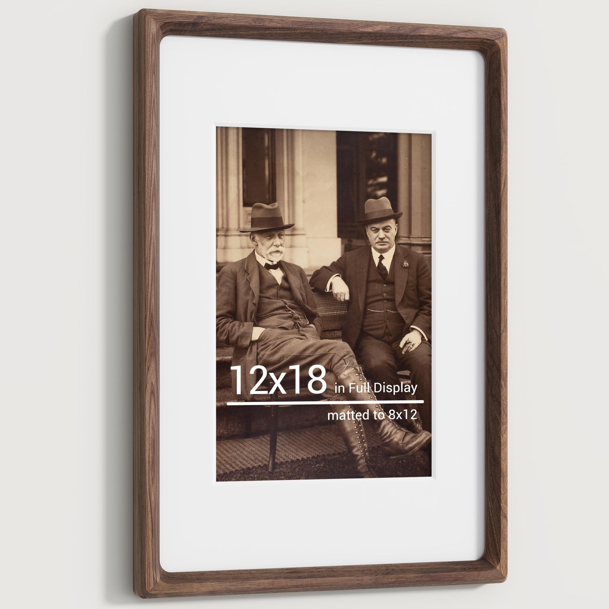 Heimlove 12x18 Picture Frames Natural Walnut,Original Wood Hand Make ...