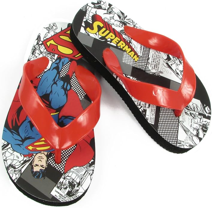 Amazon.com | Warner Bros Superman SUS100 Flip Flop (Toddler/Little Kid ...