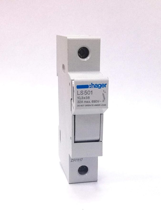 Hager - 32A Rail Mount Fuse Holder 10x38mm - LS501: Amazon.ae