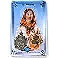 Amazon.com: St Dymphna Catholic Prayer Card with St Dymphna Medal - Wallet Size Devotional for ...