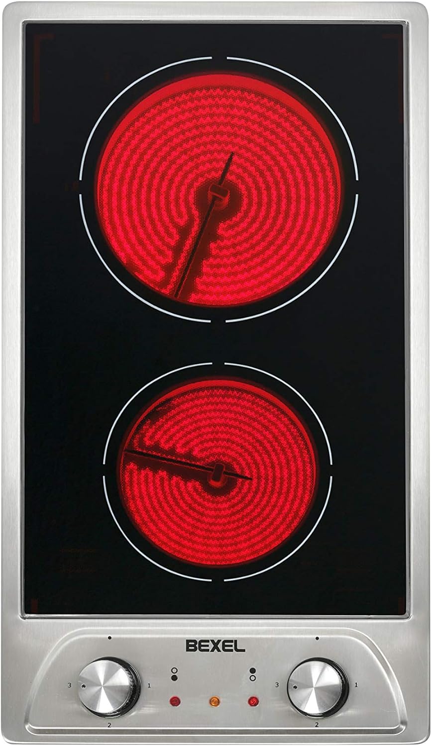 Bexel Glaskeramik Doppel Kochfeld/Ceranfeld/Einbau und Autark /27 cm x ...