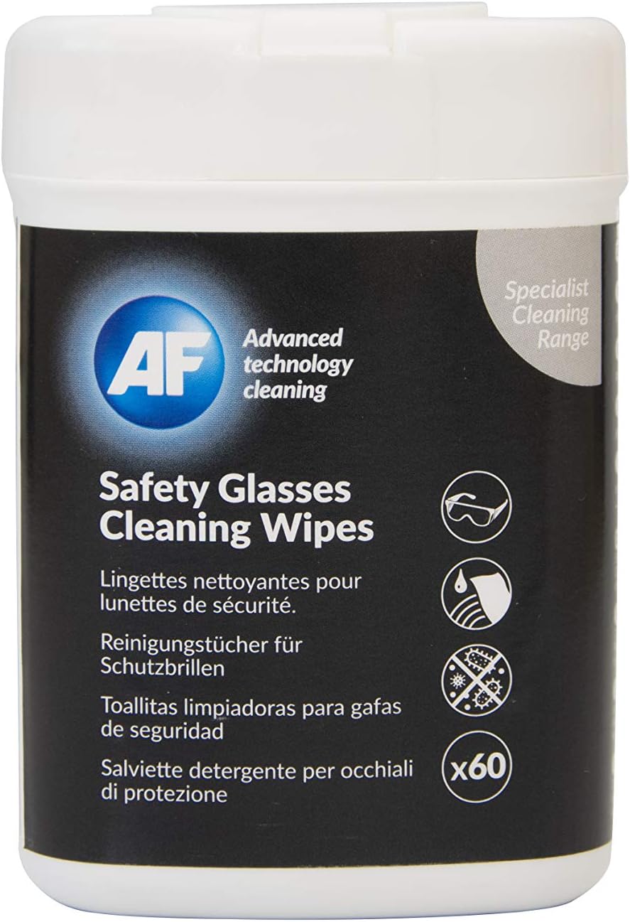 AF Safety Glasses Cleaning Wipes – Tub of 60 Wipes – BigaMart