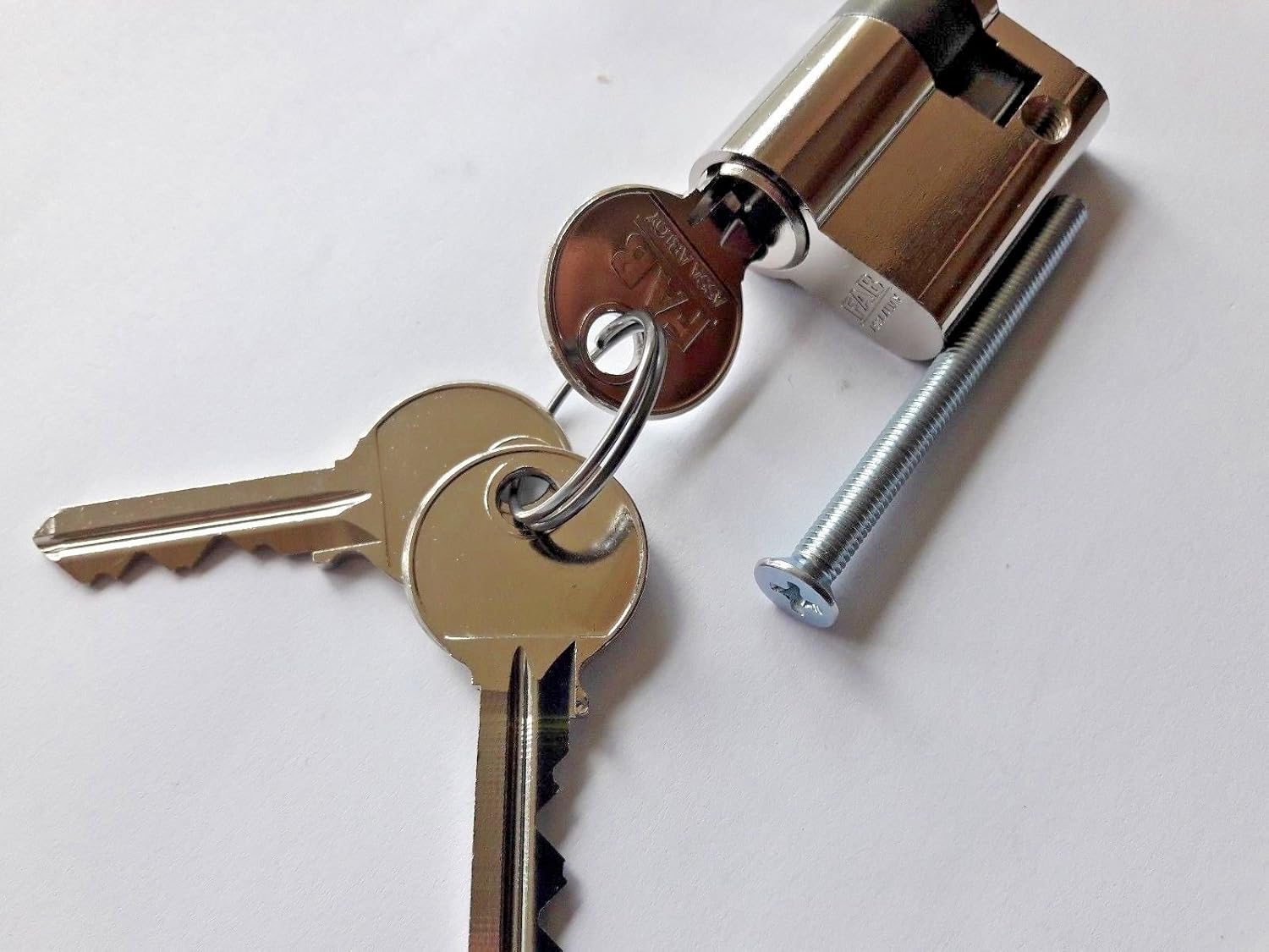 50 FAB Assa (30/30) Nickel keys/Color 3 With Lock Cylinder Profile ...