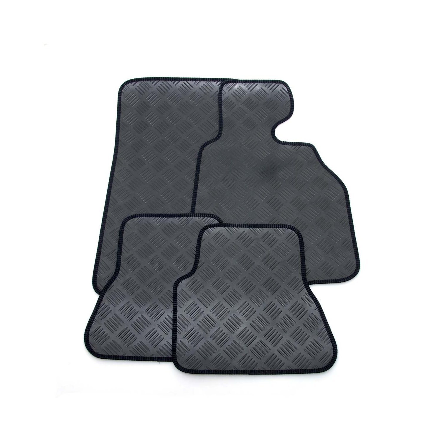 Custom Fit Tailor Made Black Rubber Interior Protection Car Mats for Up ...