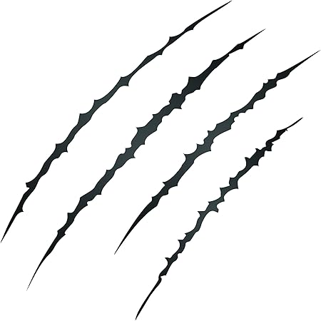 Amazon.com: Claw Mark Stencil, 4.5 x 4.5 inch (M) - Animal Scratch ...