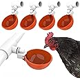 Amazon.com: Lil'Clucker 5pc Large Automatic Chicken Waterer Cups with 1/2" PVC Tee Fittings ...