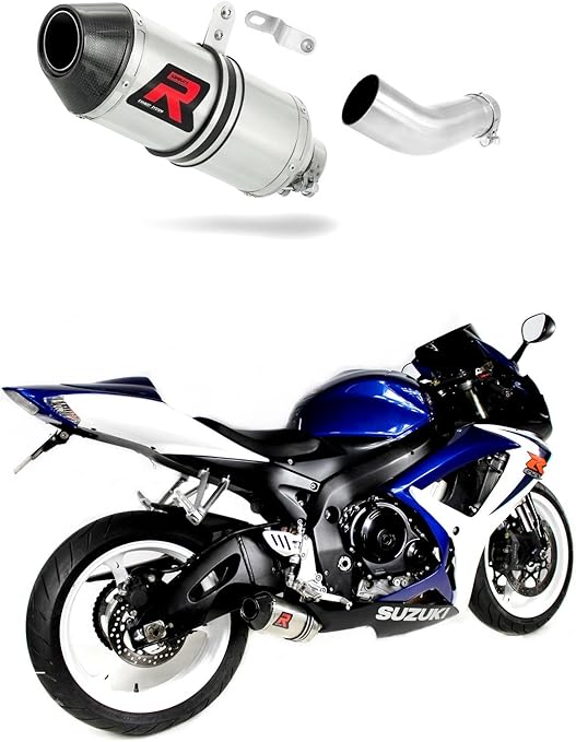 Amazon.fr : GSXR 750 K6 K7 Pot d'échappement HP3 Carbon Silencieux Dominator Exhaust Racing Slip ...