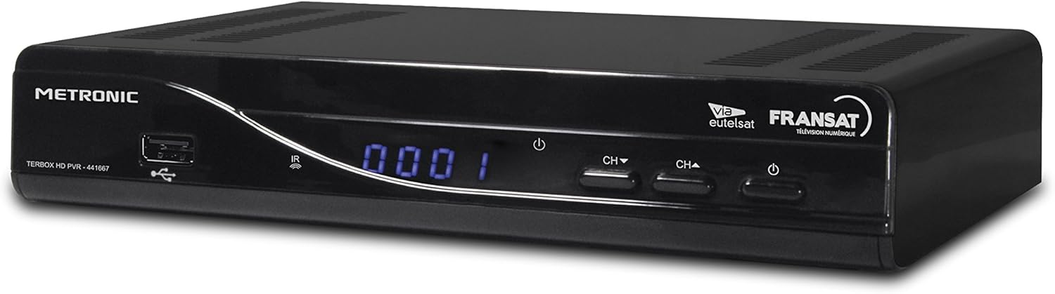 Metronic Terbox Récepteur Terminal Satellite FRANSAT 441667 Tuner Oui (Mpeg4 Full HD) TNT par ...