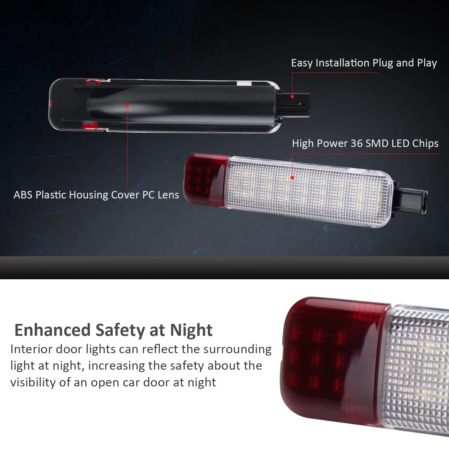 Mua BESTVIEW LED Door Panel Courtesy Light - Interior courtesy door ...