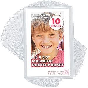 Amazon.com - Freez-A-Frame Magnetic Photo Pockets for Fuji Mini Instax ...