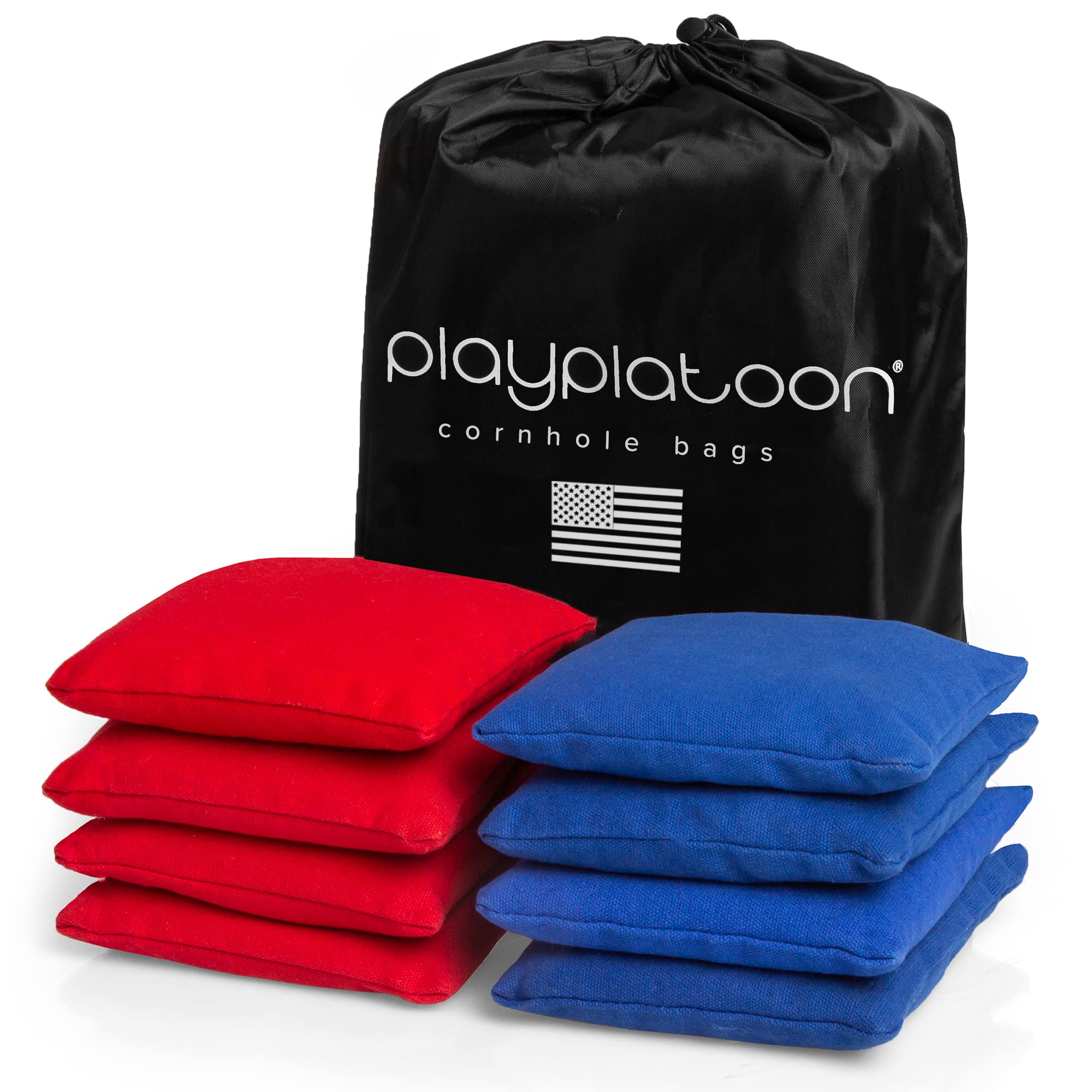 Play Platoon Premium Weather Resistant Duck Cloth Cornhole Bags - Set ...