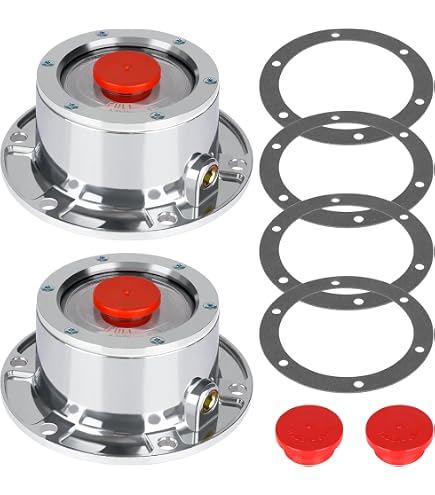 Aluminum Wheel Covers Aluminum Hub Caps For Trailer Axles - 6 Hole With ...