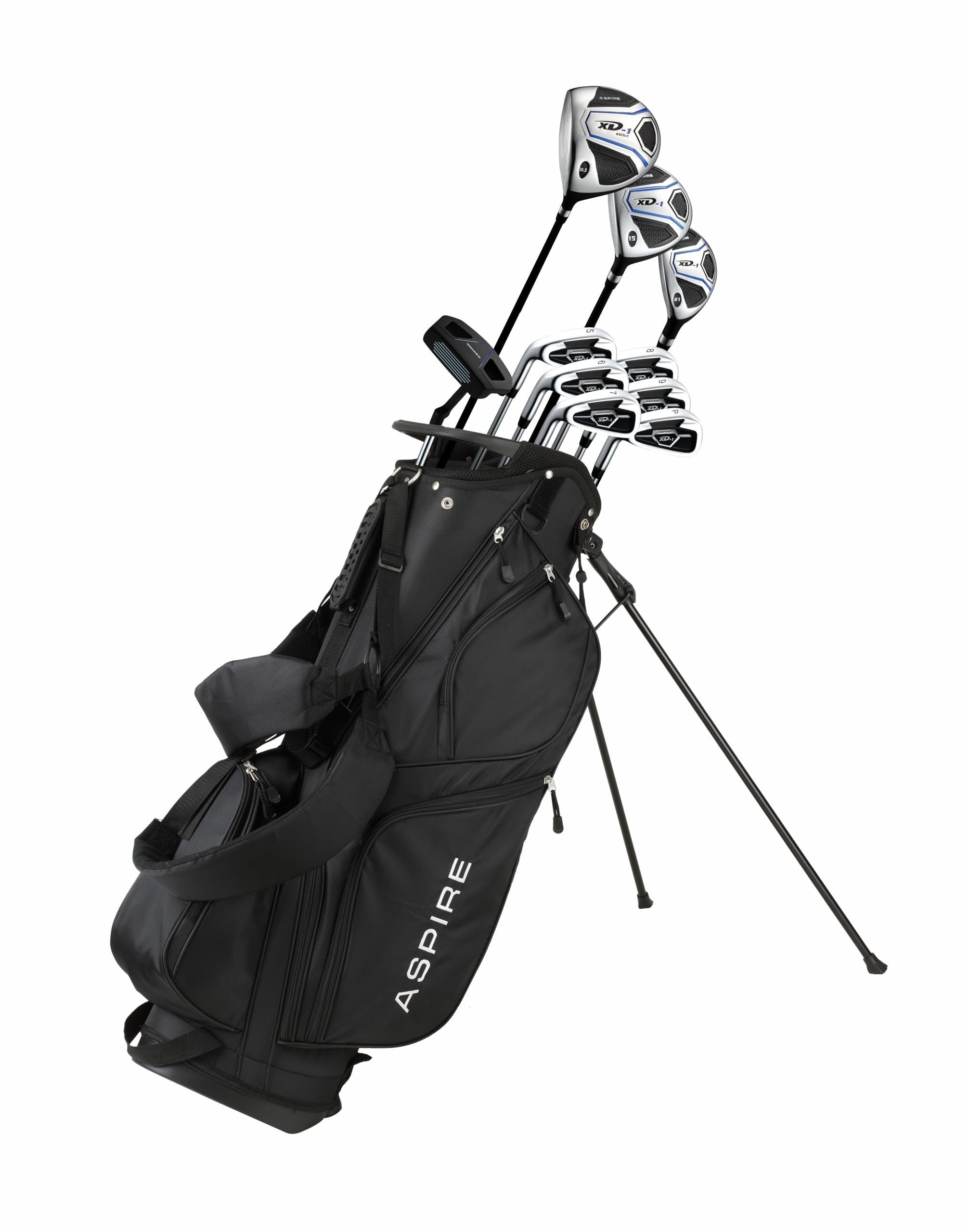 Aspire XD1 Complete Mens Golf Club Set, Includes Titanium Driver, S.S ...