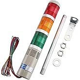 Amazon.com: Baomain Industrial Signal Light Column LED Alarm Round ...